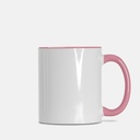 Mug 11 oz. (Pink + White) | Printed Mint